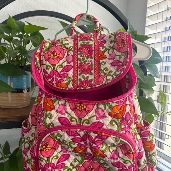 Vera Bradley | Bags | Vera Bradley Floral Pink Quilted Backpack | Poshmark